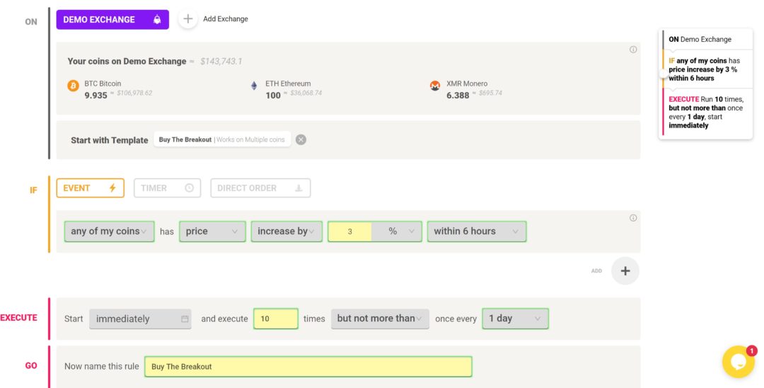 Coinrule Review - A Tool For Creating Automated Trading Rules